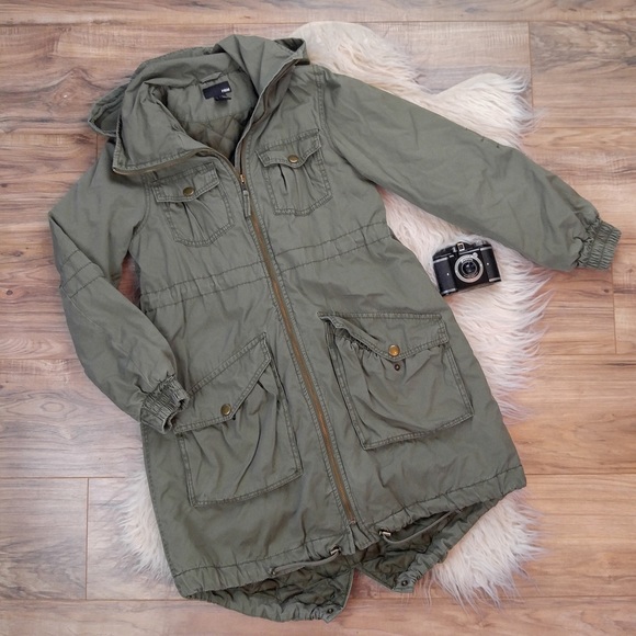 H&M | Jackets & Coats | Hm Military Style Long Jacket | Poshmark